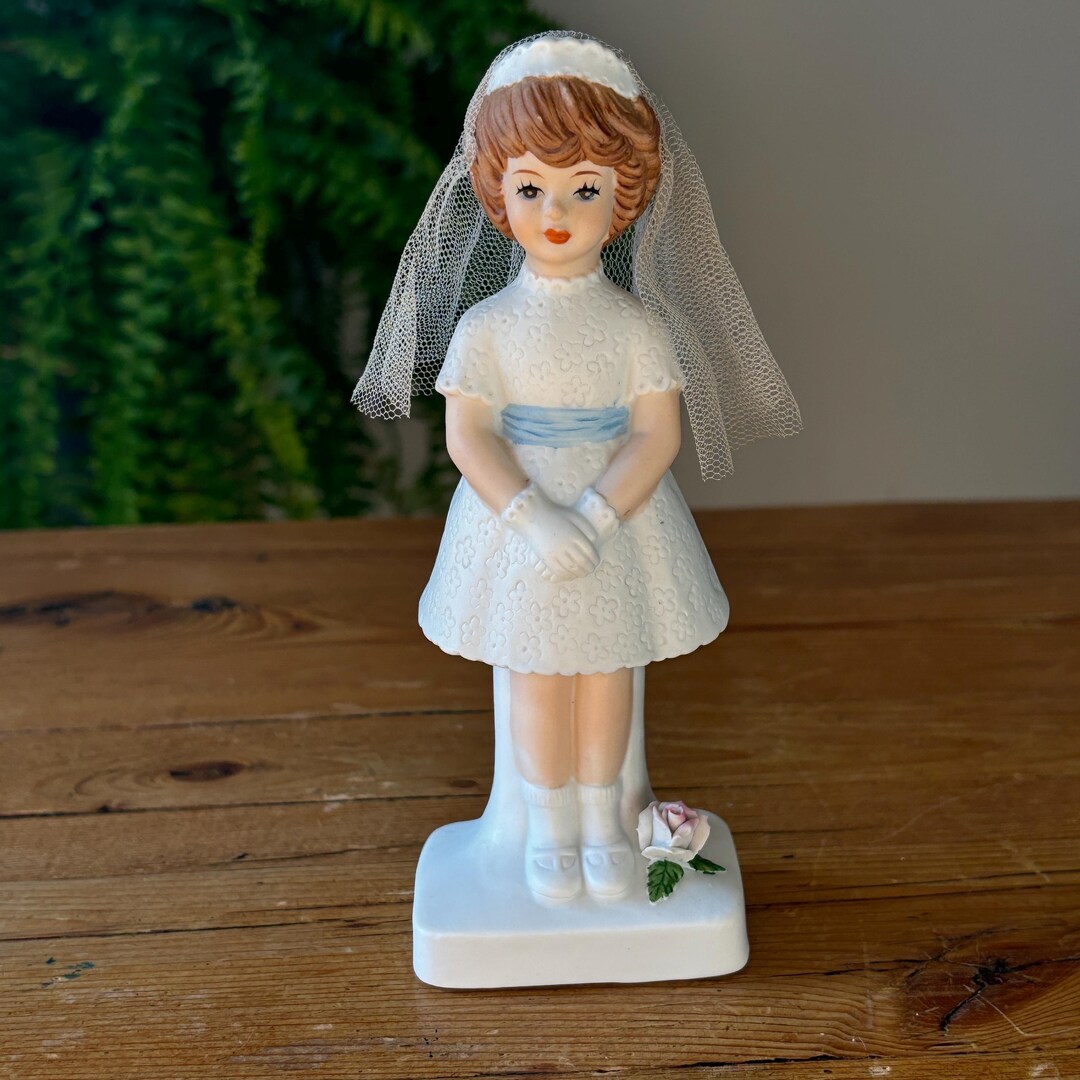 Vintage First Communion Figurine, Faithfully Yours by Enesco 1981 ...