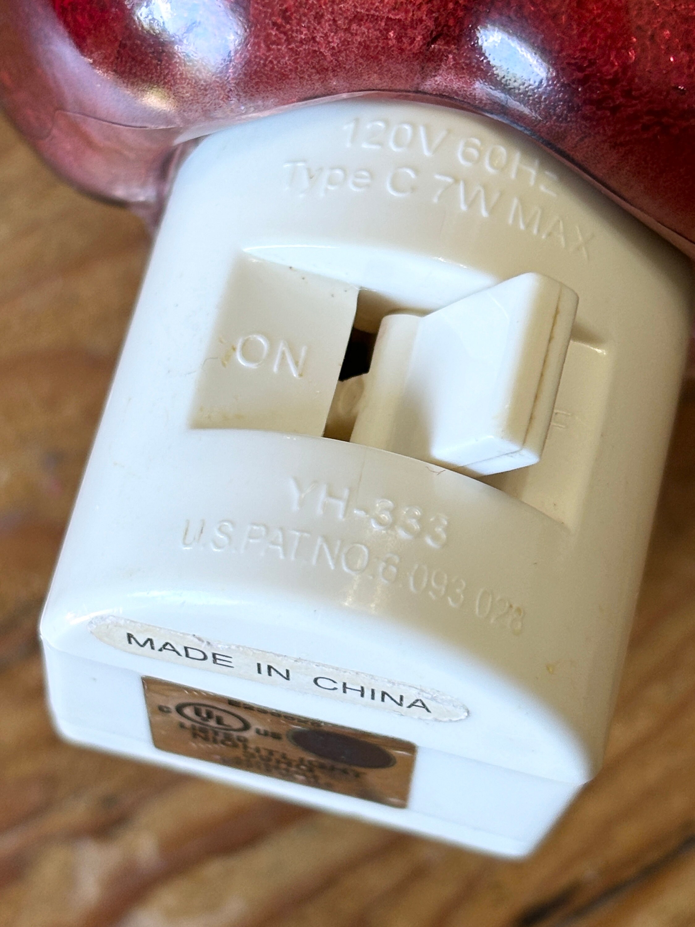 Vintage Apple Nightlight, Red Apple Light for Kitchen, Classroom ...