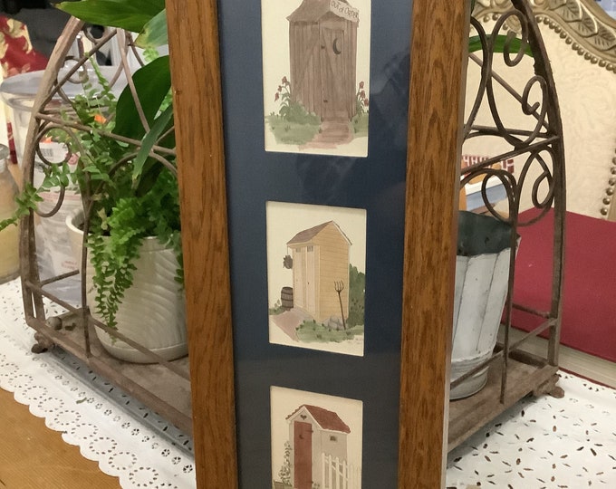 Debbie Yackley Watercolor Prints in Mini Sizes of Three Outhouse Sheds ...