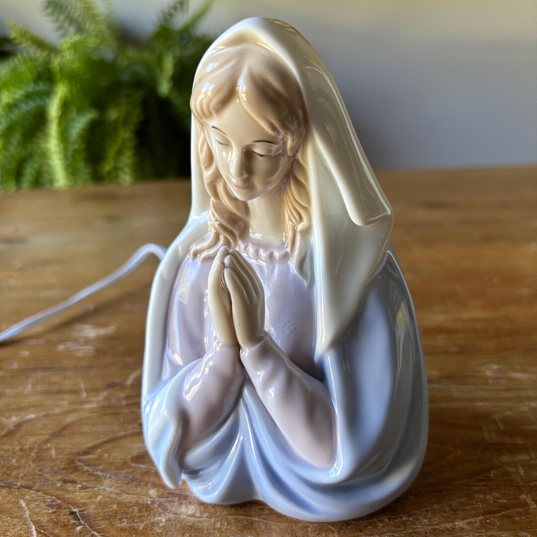 Vintage Madonna, Mother Mary, Mother of God, Virgin Mary, Nightlight ...