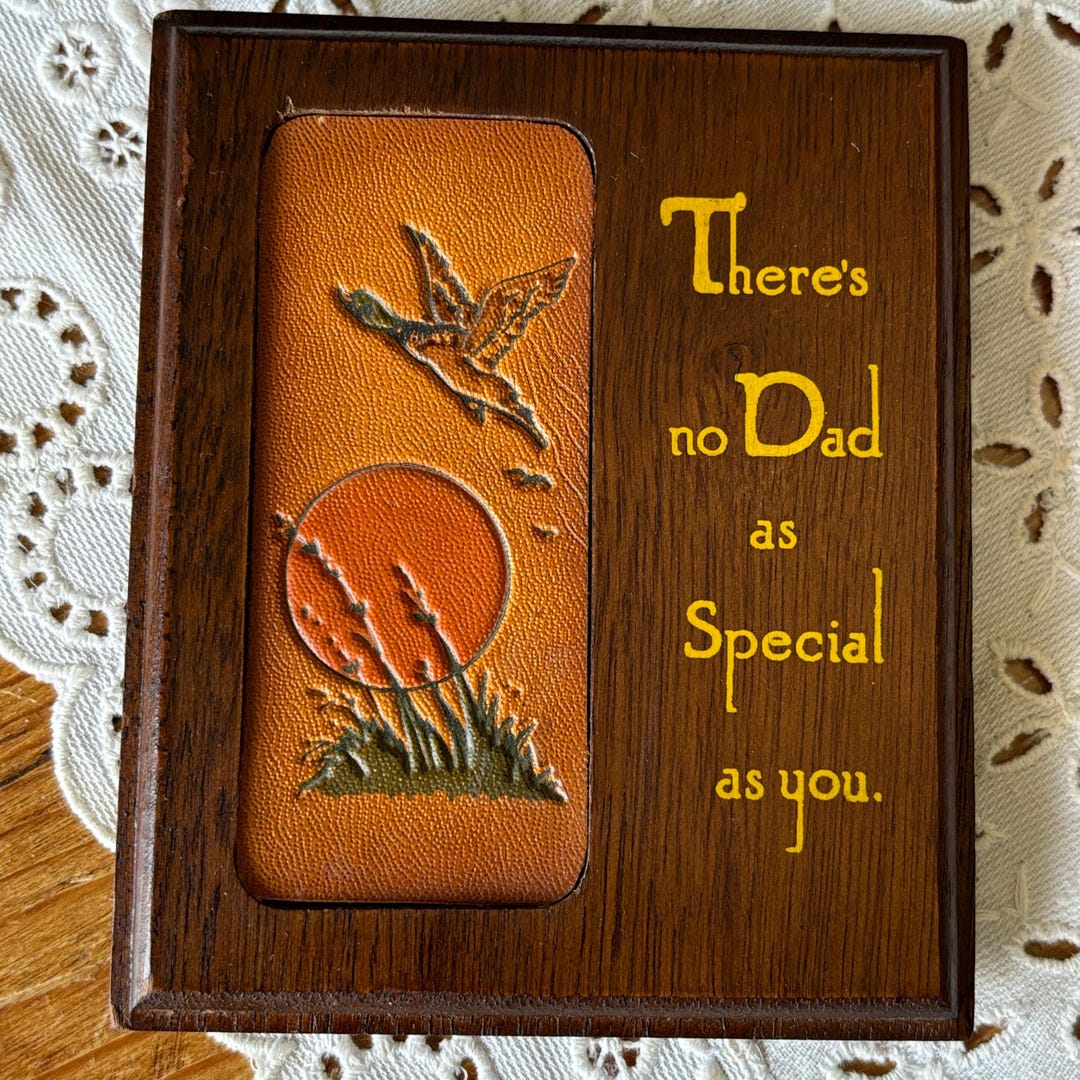 Vintage Freestanding Plaque for Dad , Wallace and Barry & Co Table ...