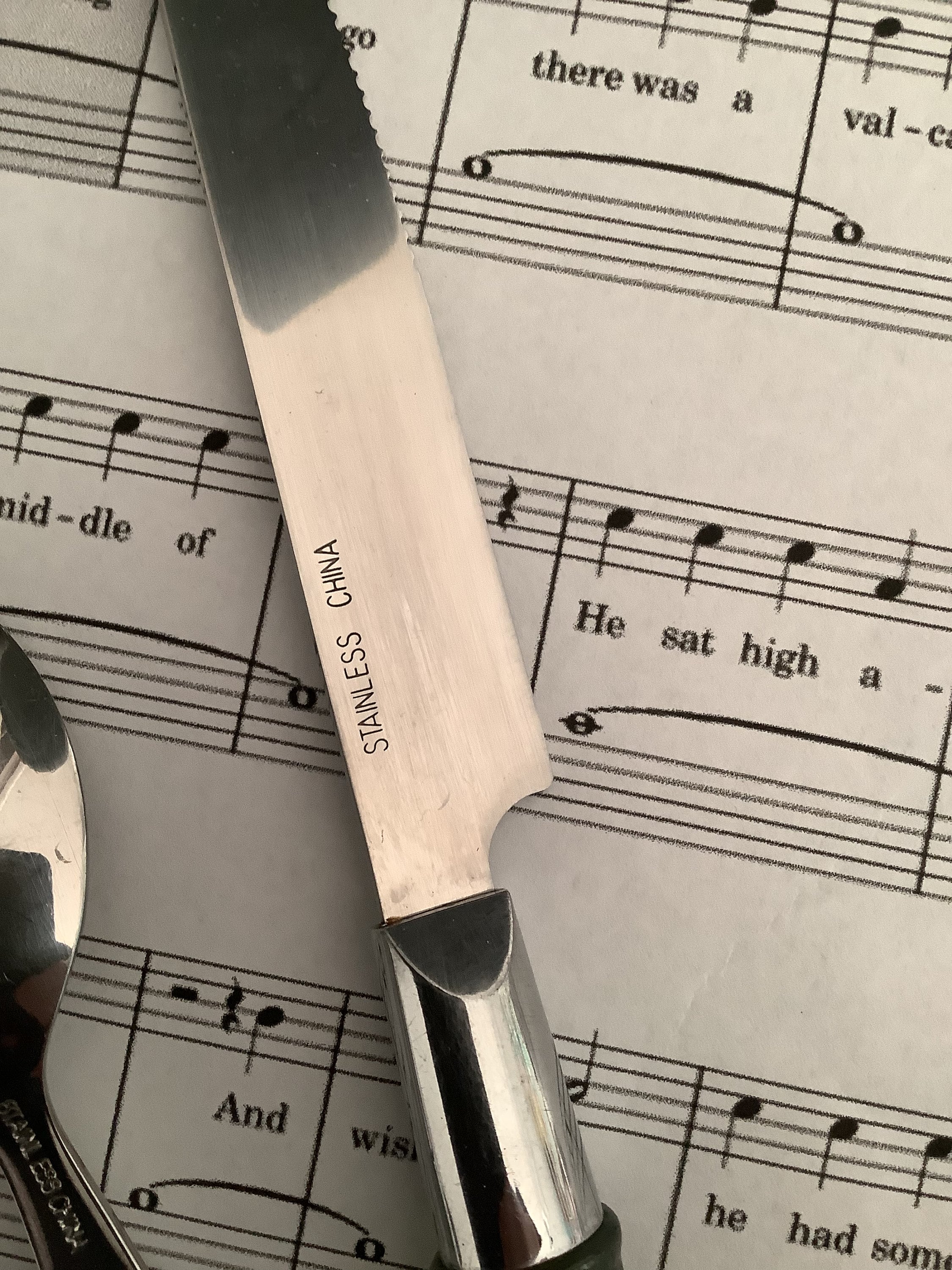 Green Lucite Bamboo Shaped Handle Flatware Spoon Knife Set - Etsy