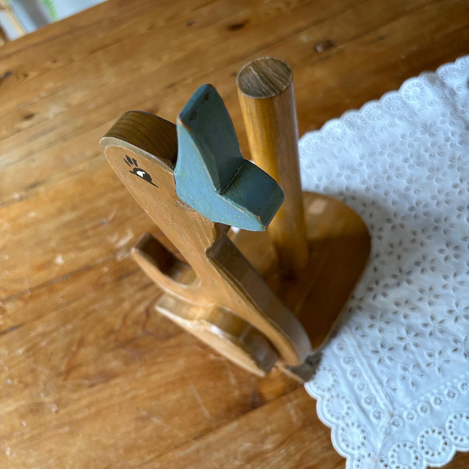 Goose Paper Towel Holder, Vintage Solid Wood Cut Out Goose, Duck Paper ...