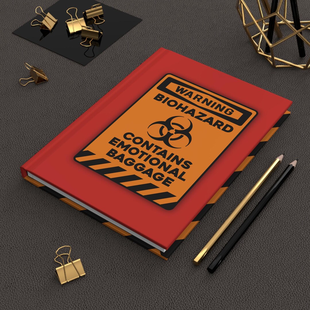Biohazard Emotional Baggage Journal, Funny Notebook, Dark Humor Diary ...