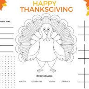 Thanksgiving Printable Activity Pack for Kids - Etsy