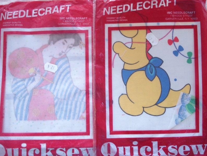 Vintage QUICKSEW Needlecraft Needle Point Half Cross Stitch Canvas. - Etsy