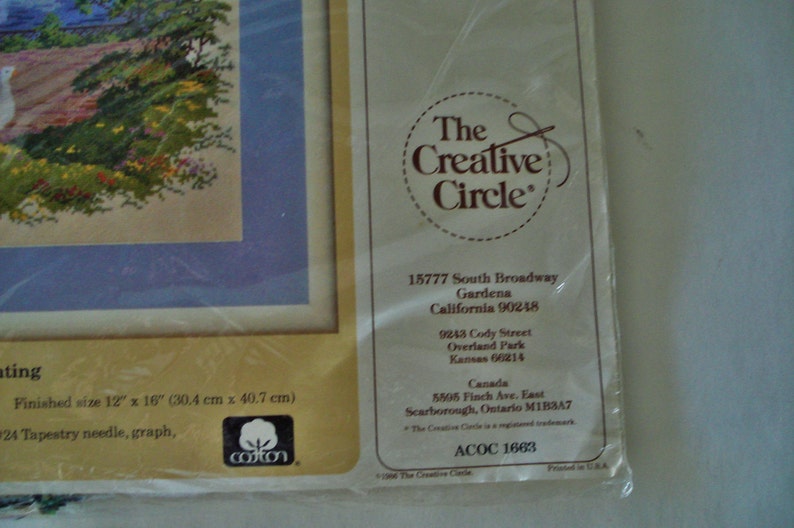 The CREATIVE CIRCLE Needlepainting Cross Stitch Kit 1663. - Etsy