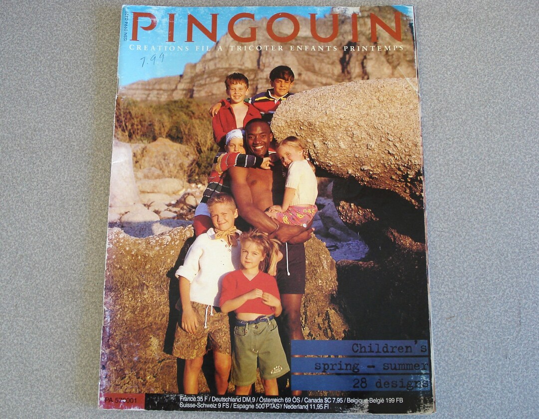 Vintage PINGOUIN Knitting Pattern Book Children's Spring Summer Tops ...