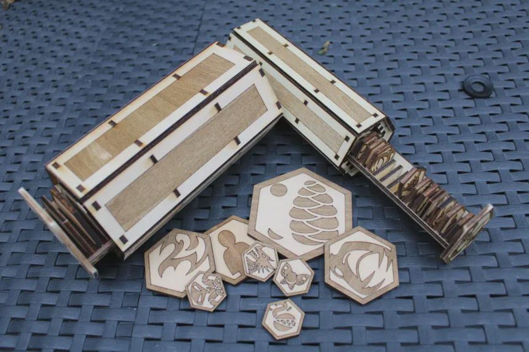 Laser Cut Dnd Token Box & Tokens - Etsy