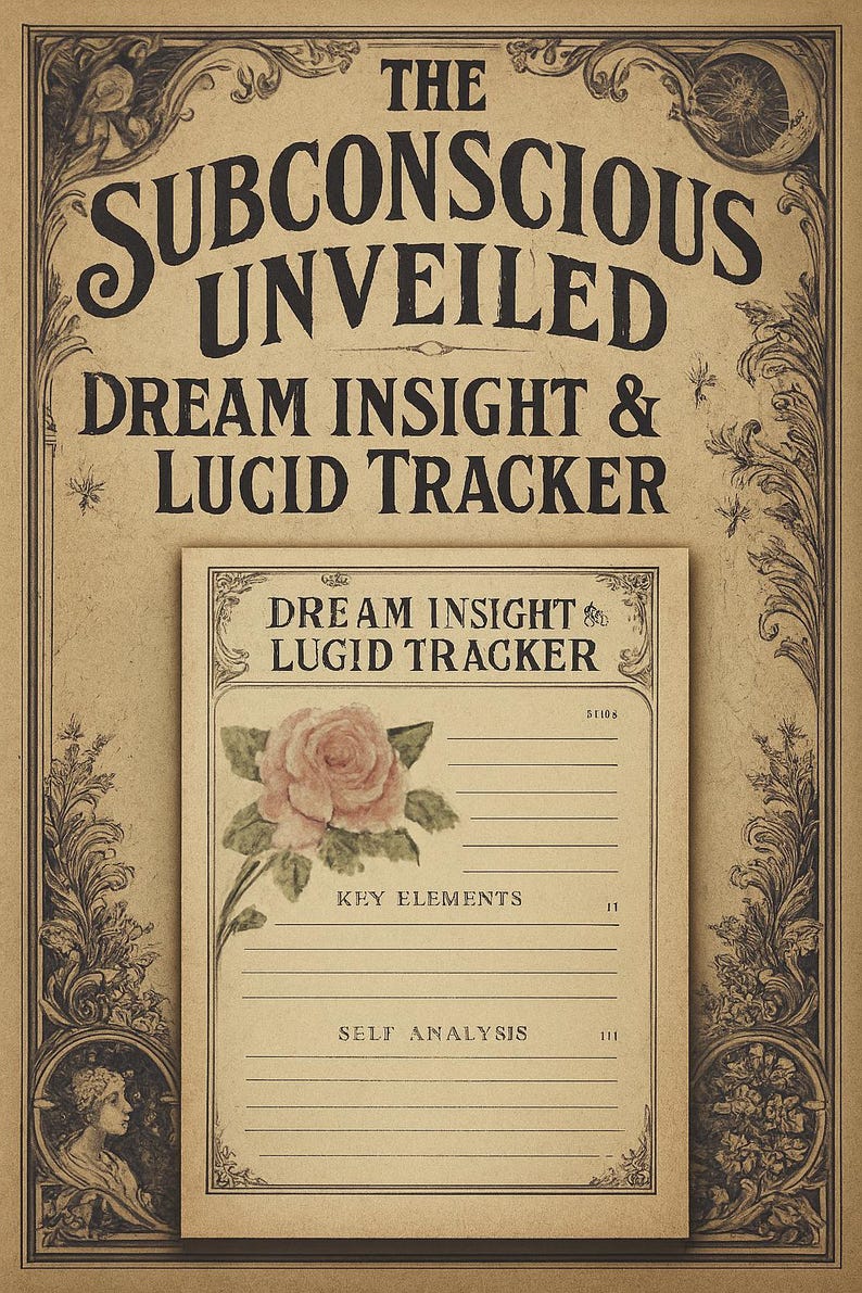 Dream Insight & Lucid Tracker Printable Journal Page - Etsy
