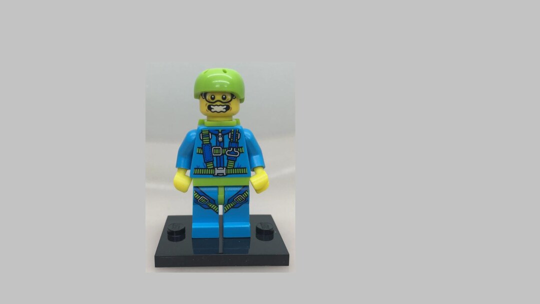 LEGO Minifigure Skydiver, LEGO Parachutist, LEGO Figure, Collectible ...