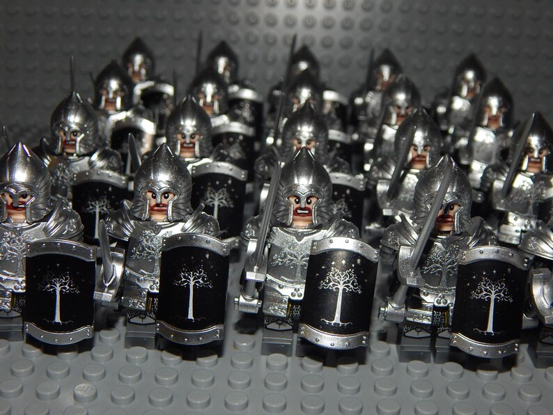 20 X Gondor Swordsmen, Lord of the Rings and Hobbit Figures, Detailed ...