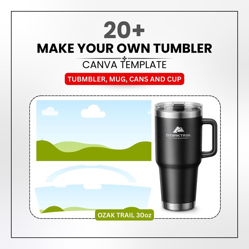 20+ Editable Tumbler Canva Template Bundle, Mug Wraps, Cup and Can ...