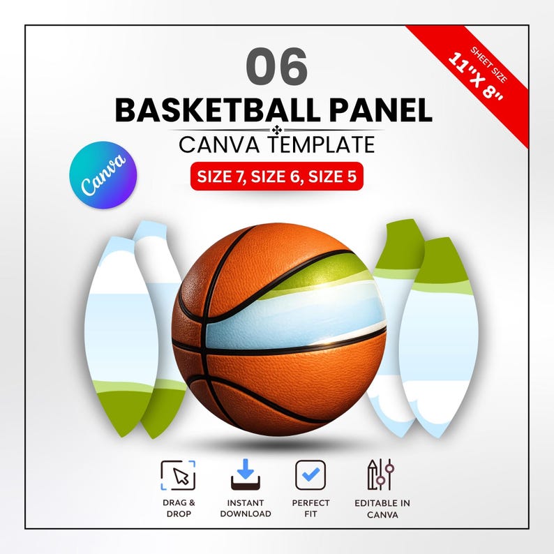 06 Basketball Panel Canva Template, Editable Basketball Panel Design ...