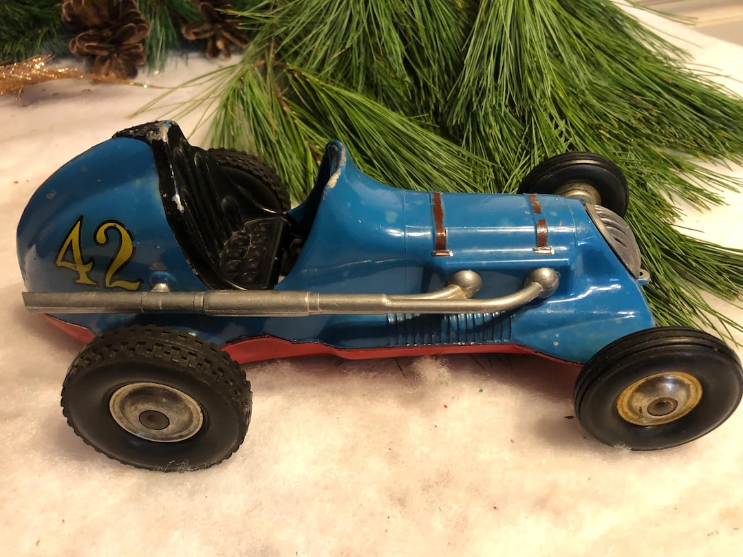 Vintage 1940s Roy Cox Thimble Drome Champion Tether Race Car No. 42 ...