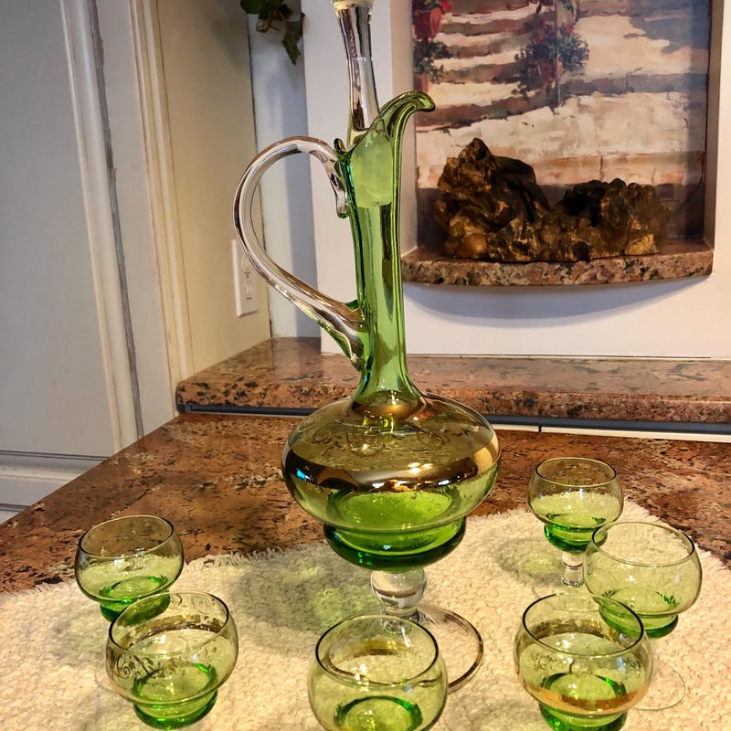 Vintage Murano Decanter - Etsy