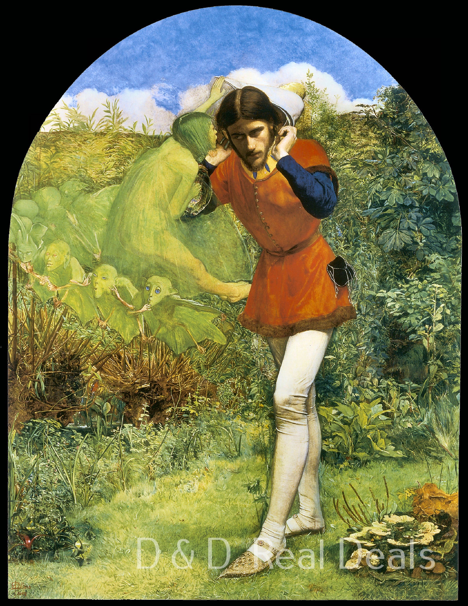 Fairy Vintage Art Print Reproduction ferdinand Lured by - Etsy