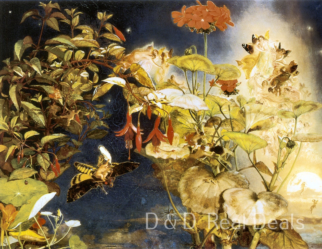 Fairy Vintage Art Print Reproduction "elves and Fairies" by John George ...