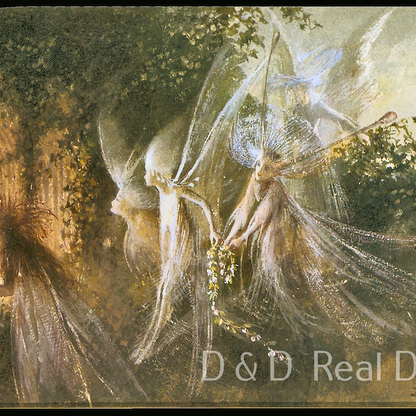 Vintage Fairy Print - Etsy