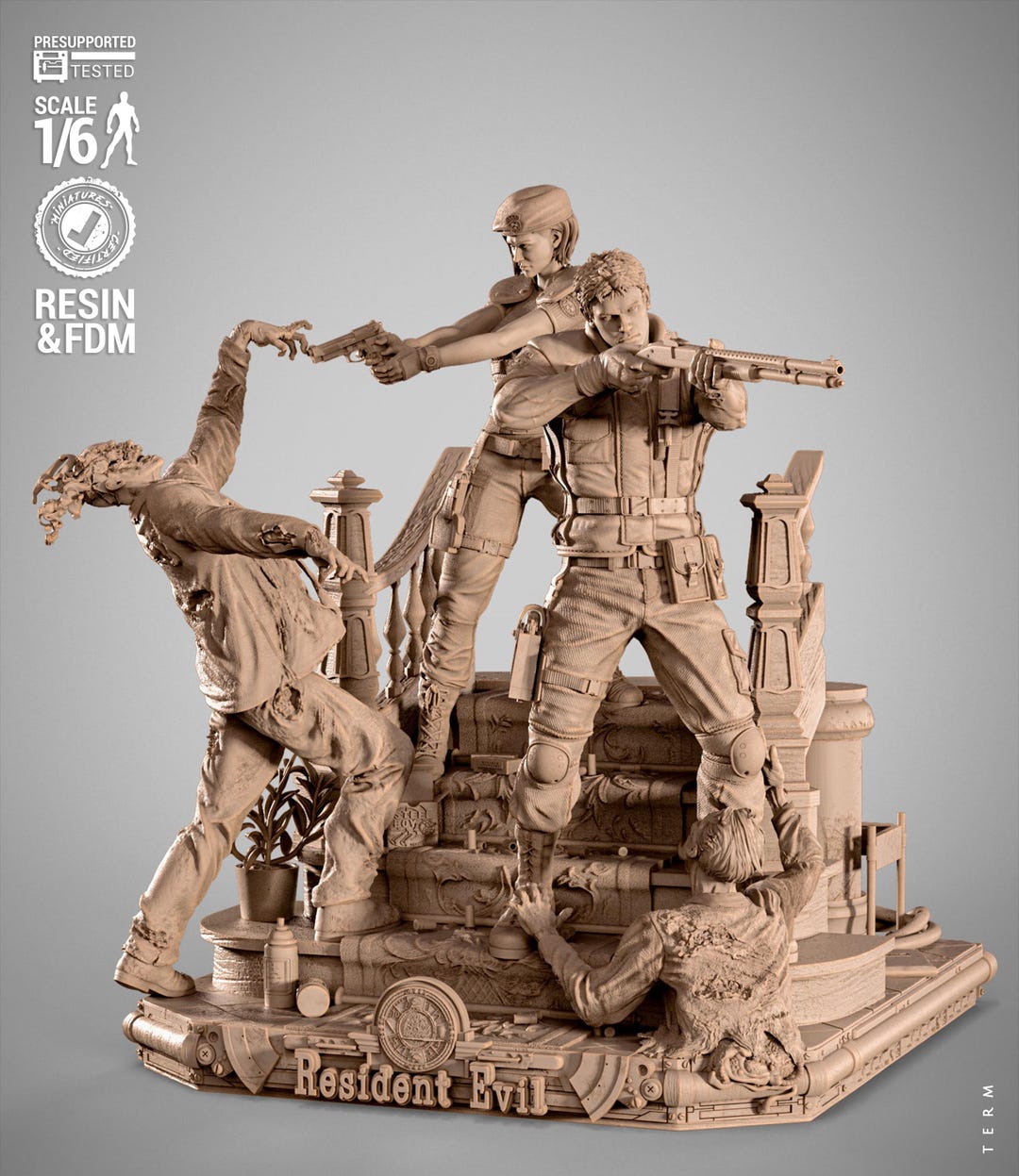 Resident Evil - 3D STL File | Resin Stl File | FDM Stl File | Instant ...