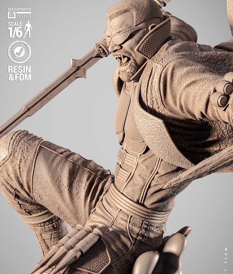 Blade From Marvel - 3D STL File | Resin Stl File | FDM Stl File ...