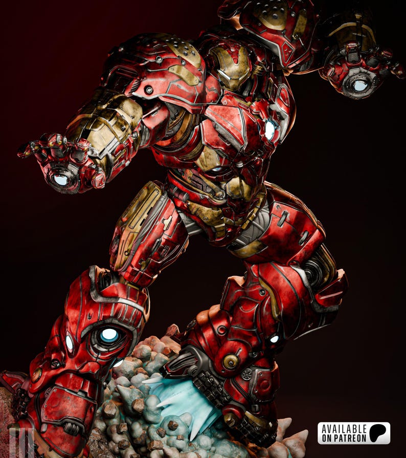 Hulkbuster From Marvel - 3D STL File | Resin Stl File | FDM Stl File ...