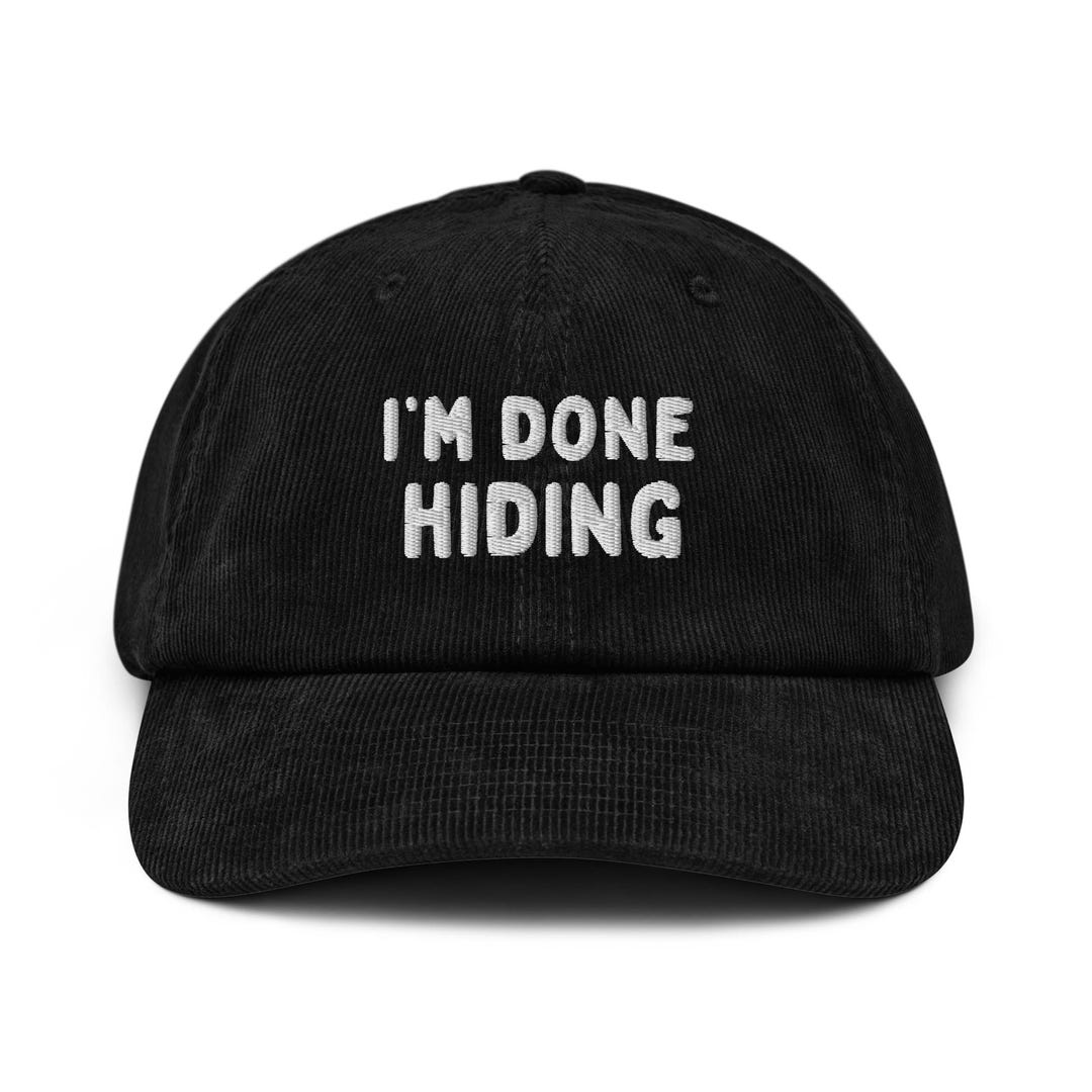 I'm Done Hiding Embroidered Corduroy Hat – K-pop Demon Hunter ...