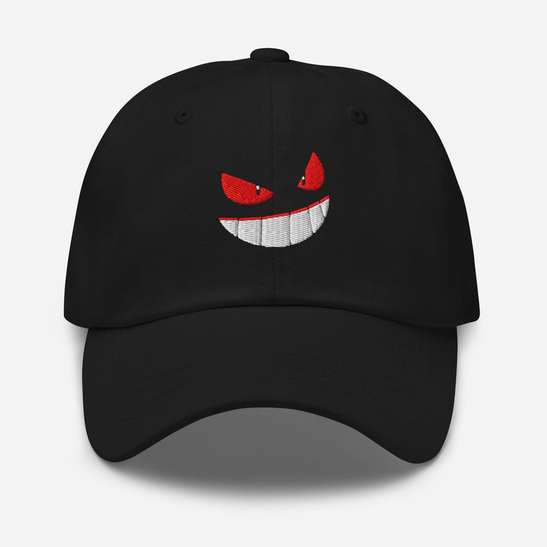 Sinister Gengar Ghost Hat | Japanese Anime Manga Baseball Cap ...