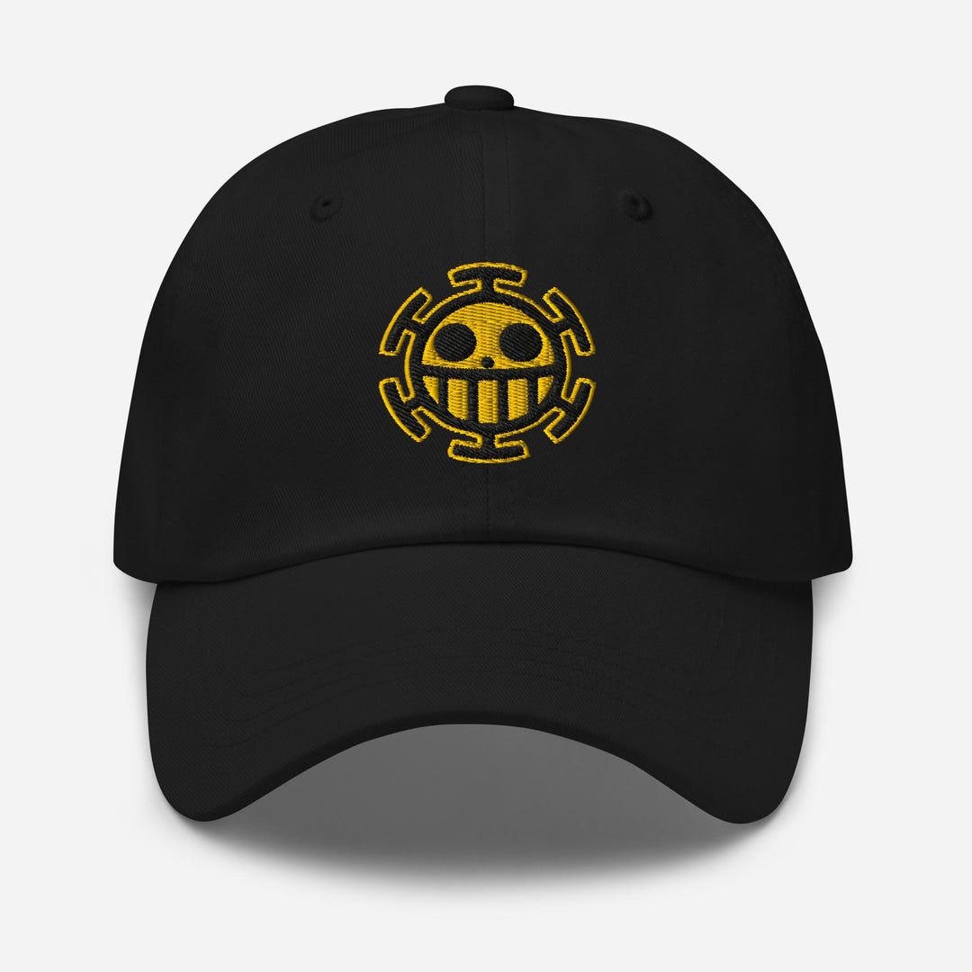 Dunkler Anime Hut | Trafalgar Law Anime Bestickter Hut | One Piece Dad ...