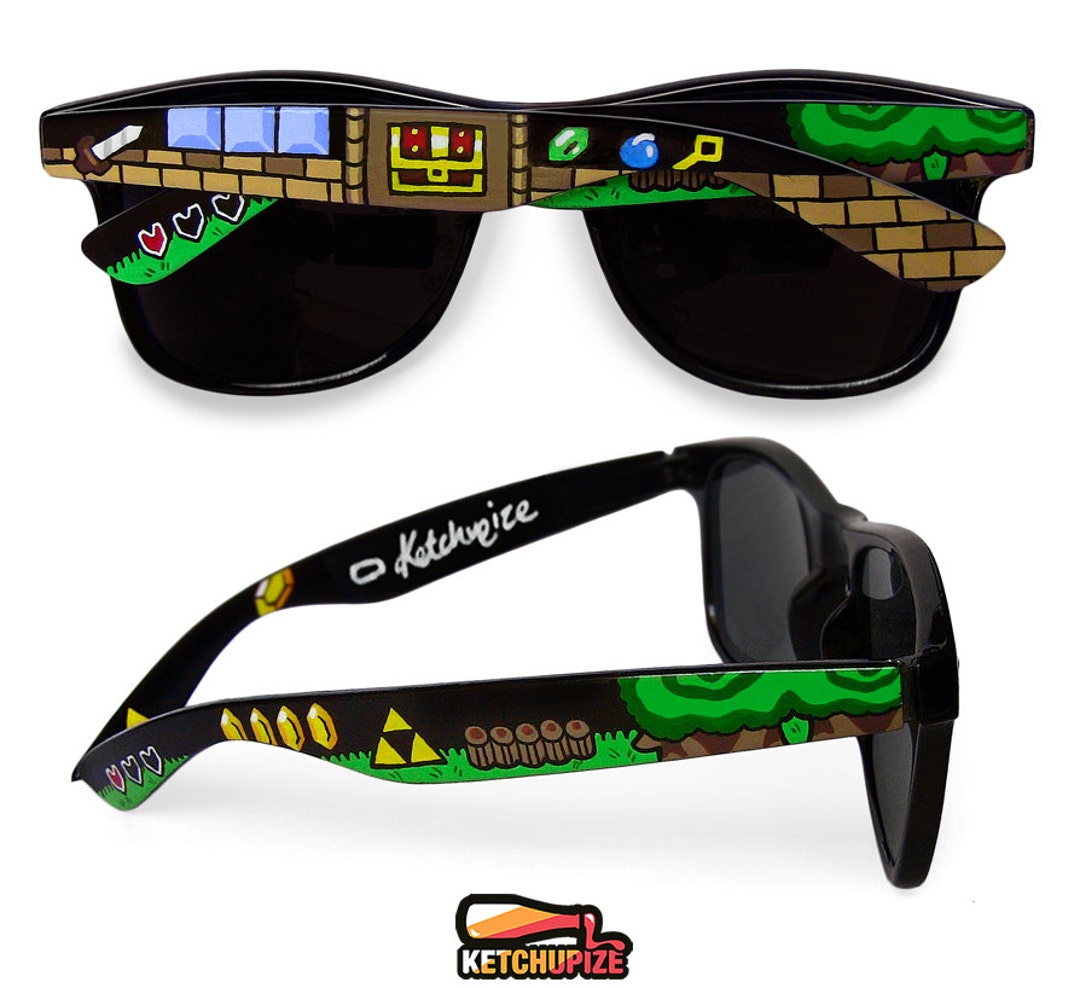 Legend of Zelda Custom Sunglasses Gift for Nerd Unique Video Game Gift ...