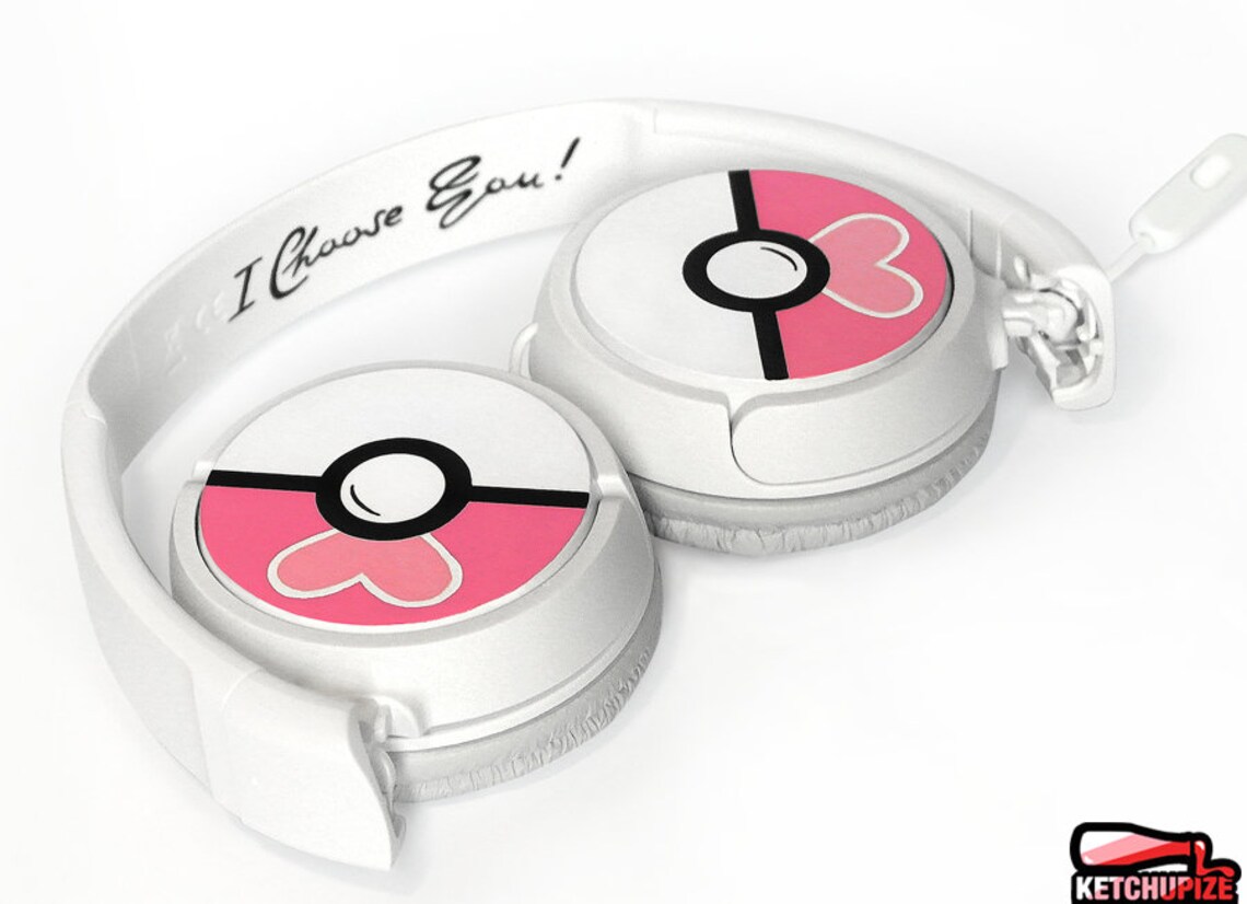 Pokemon headphones geeky gift for her personalized gift for | Etsy