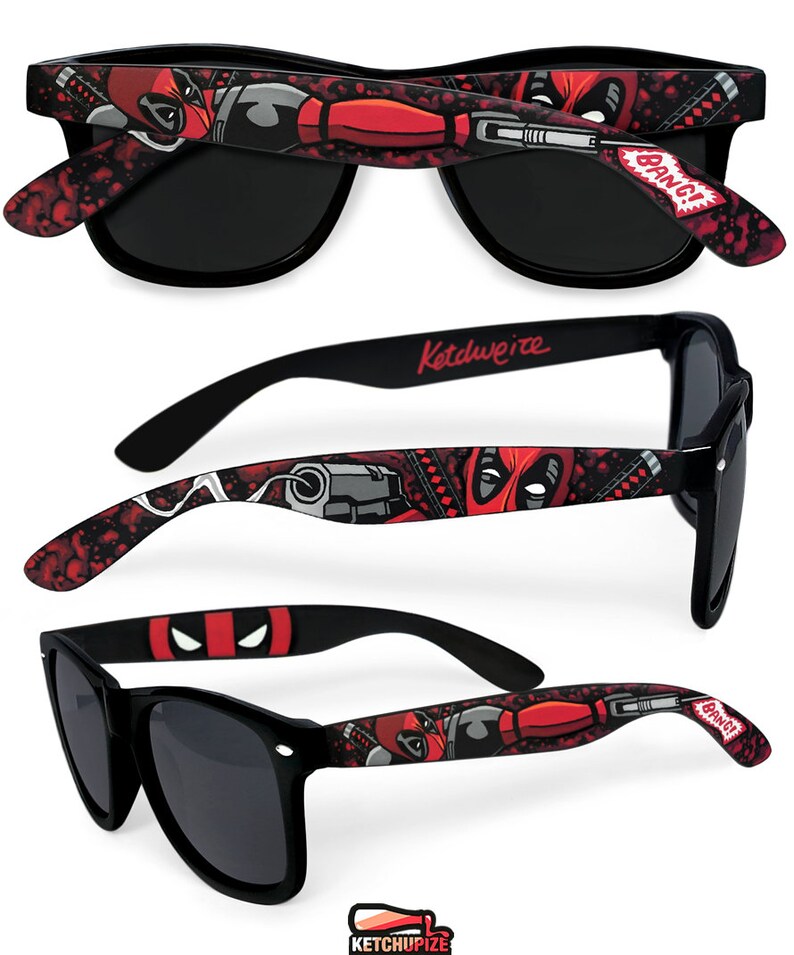 Deadpool Glasses Father's Day Unique Gift for Husband Geek - Etsy