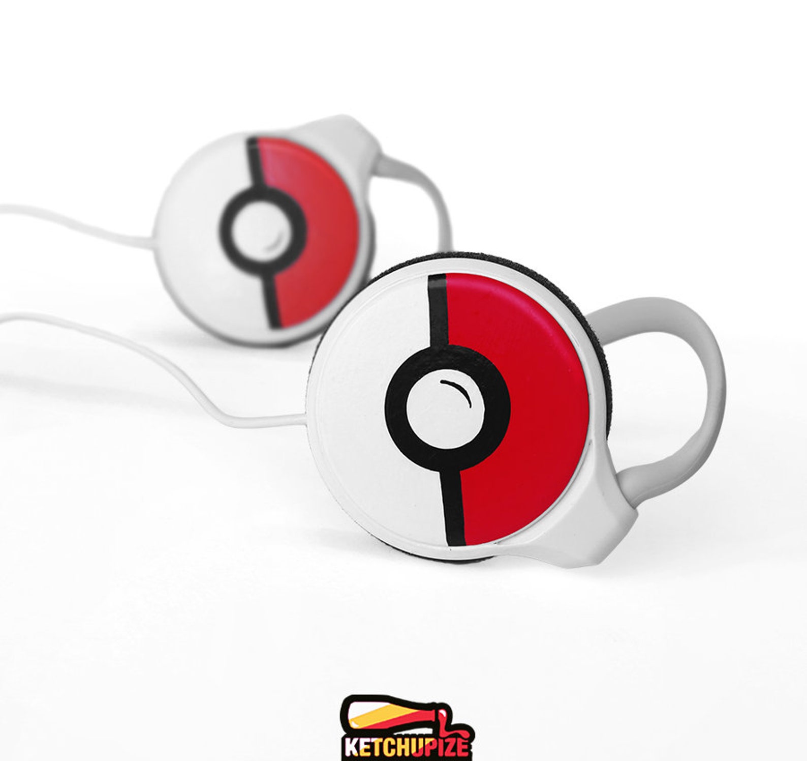Pokemon Gift Earphones Custom Pokeball Headphones Geek Girl - Etsy