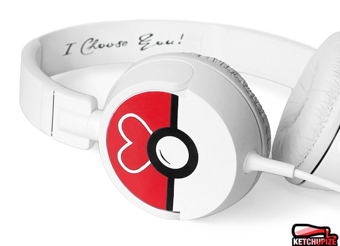 Pokemon headphones geeky gift for her personalized gift for | Etsy