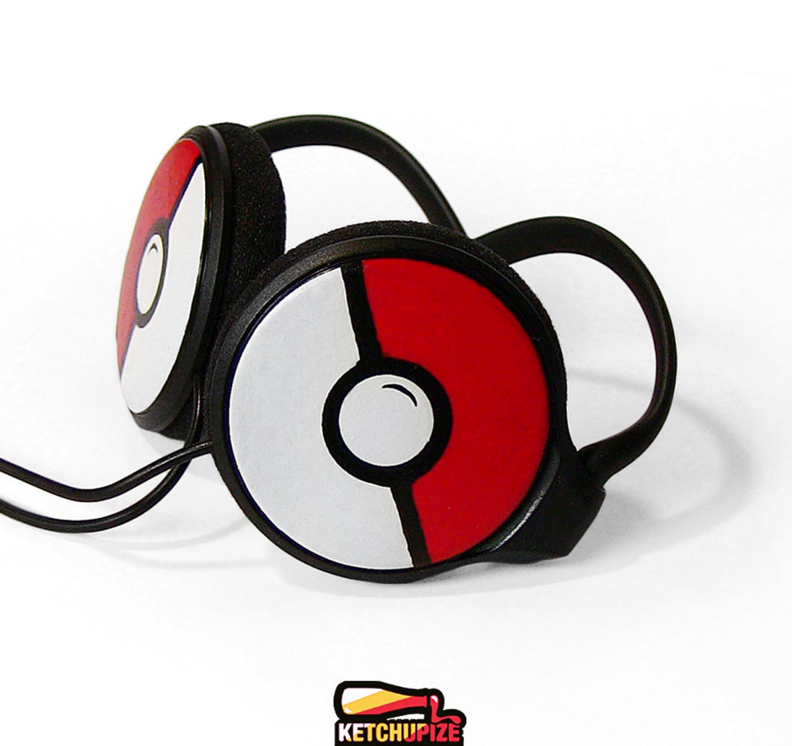 Pokemon Gift Earphones Custom Pokeball Headphones Geek Girl - Etsy