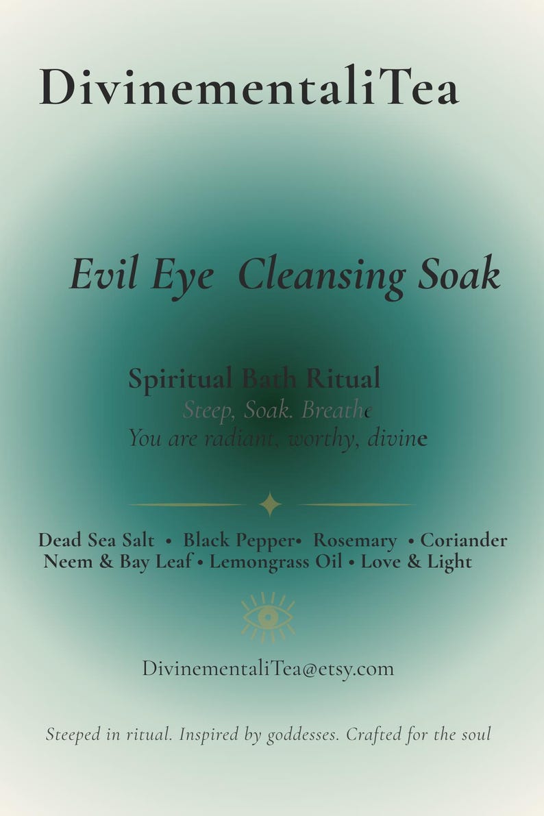 Evil Eye Cleansing Soak and Spiritual Bath Ritual - Etsy