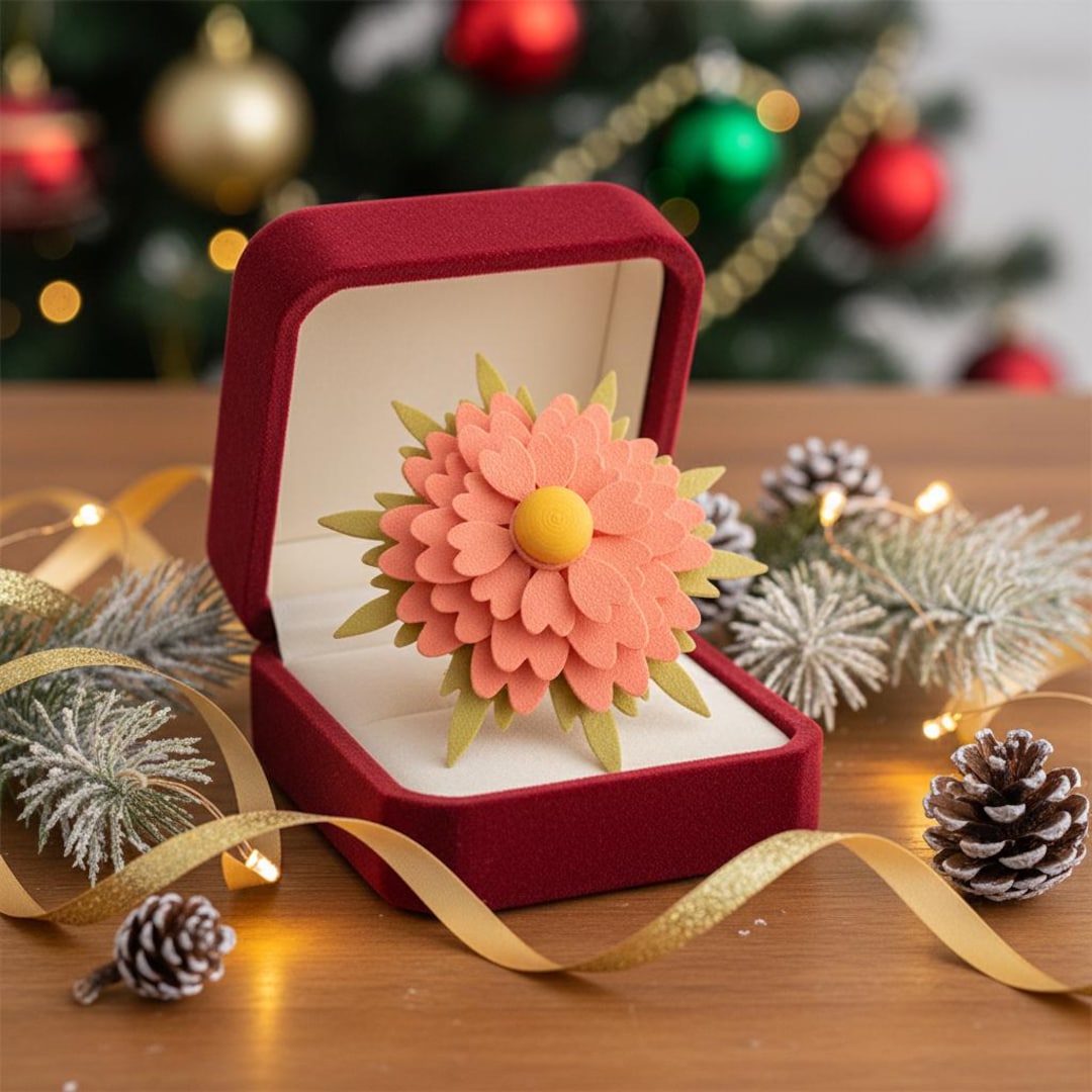 Floral Fidget Spinner – 3D Printed Pastel Flower Spinner for Stress ...