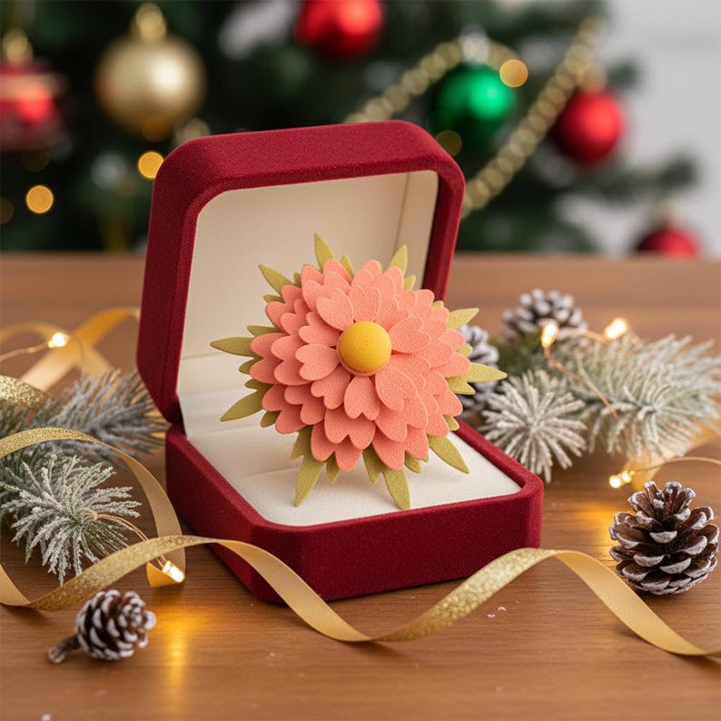 Floral Fidget Spinner – 3D Printed Pastel Flower Spinner for Stress ...