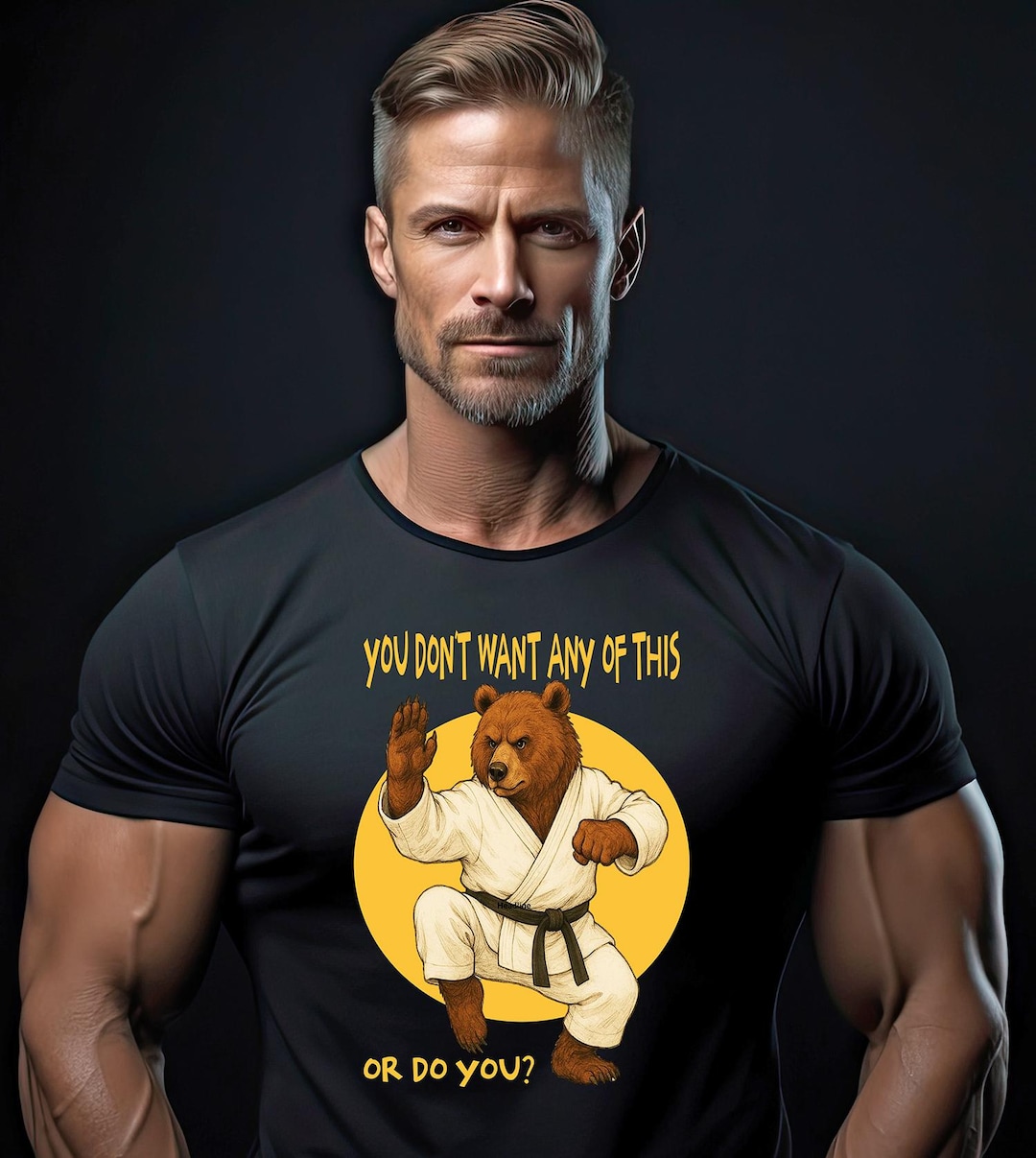 Kung Fu Bear T-shirt • Funny Martial Arts Shirt • Karate Bear Tee ...