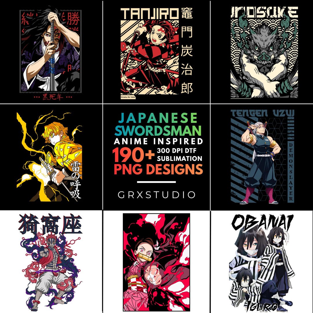 190+ Devil Swordsman Anime | Anime-inspired | 300 DPI Pngs | DTF ...