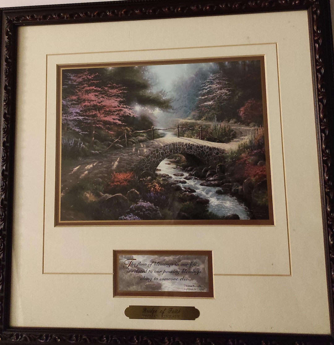 Thomas Kinkade "bridge of Faith" Framed Art Print - Garden of Promise ...