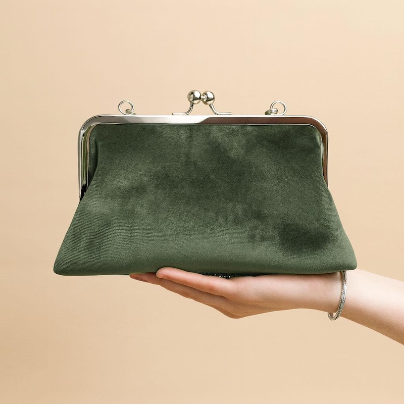 Sage Green Handbag Clutch - Etsy