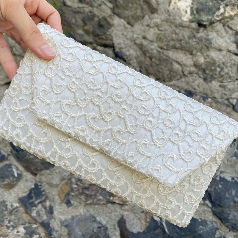 Ivory Bridal Clutch - Etsy