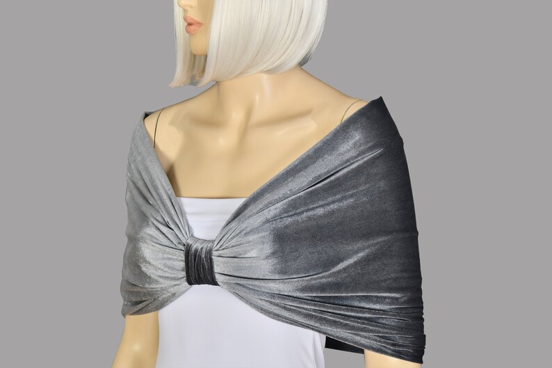 Velvet Wedding Evening Bow Shawl Wrap, Velvet Double Layered Warm ...