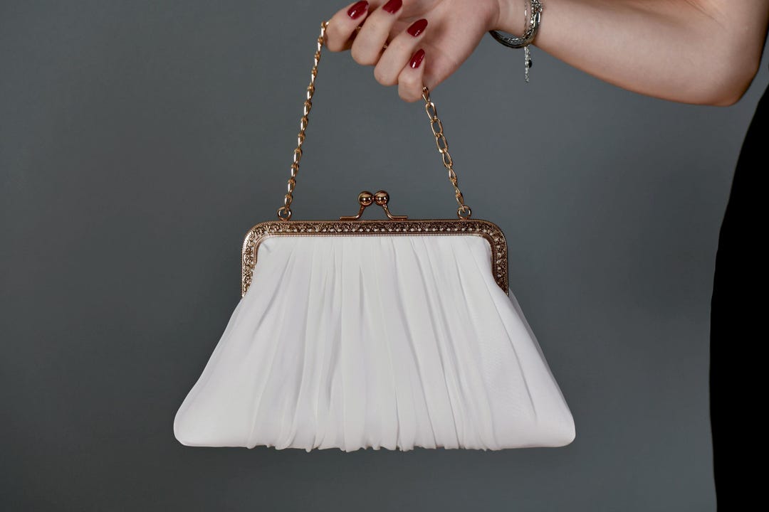 Ivory Bridal Clutch, Wedding Evening Clutch Bag, Bridal Purse Bag - Etsy