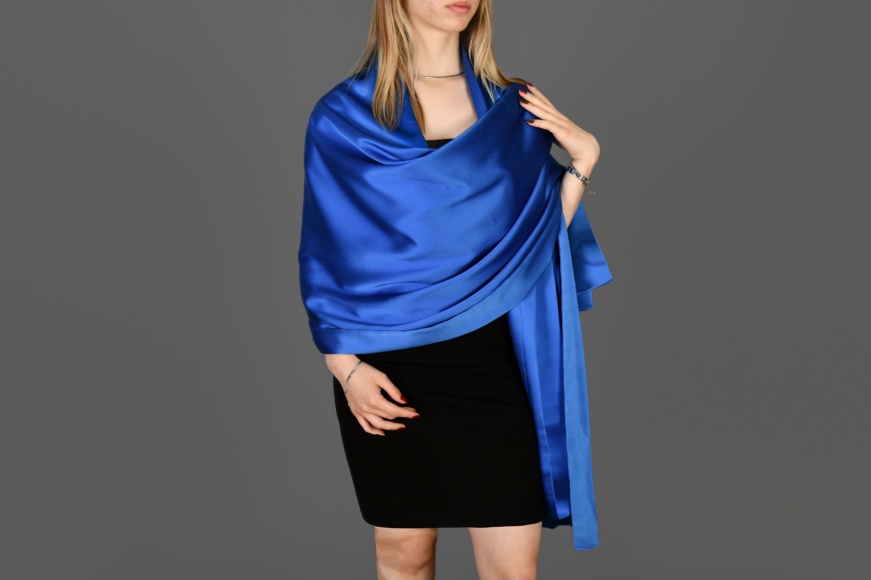 Double Layered Occasion Shawl, Evening Wrap Shawl, Wedding Shawl, Warm ...