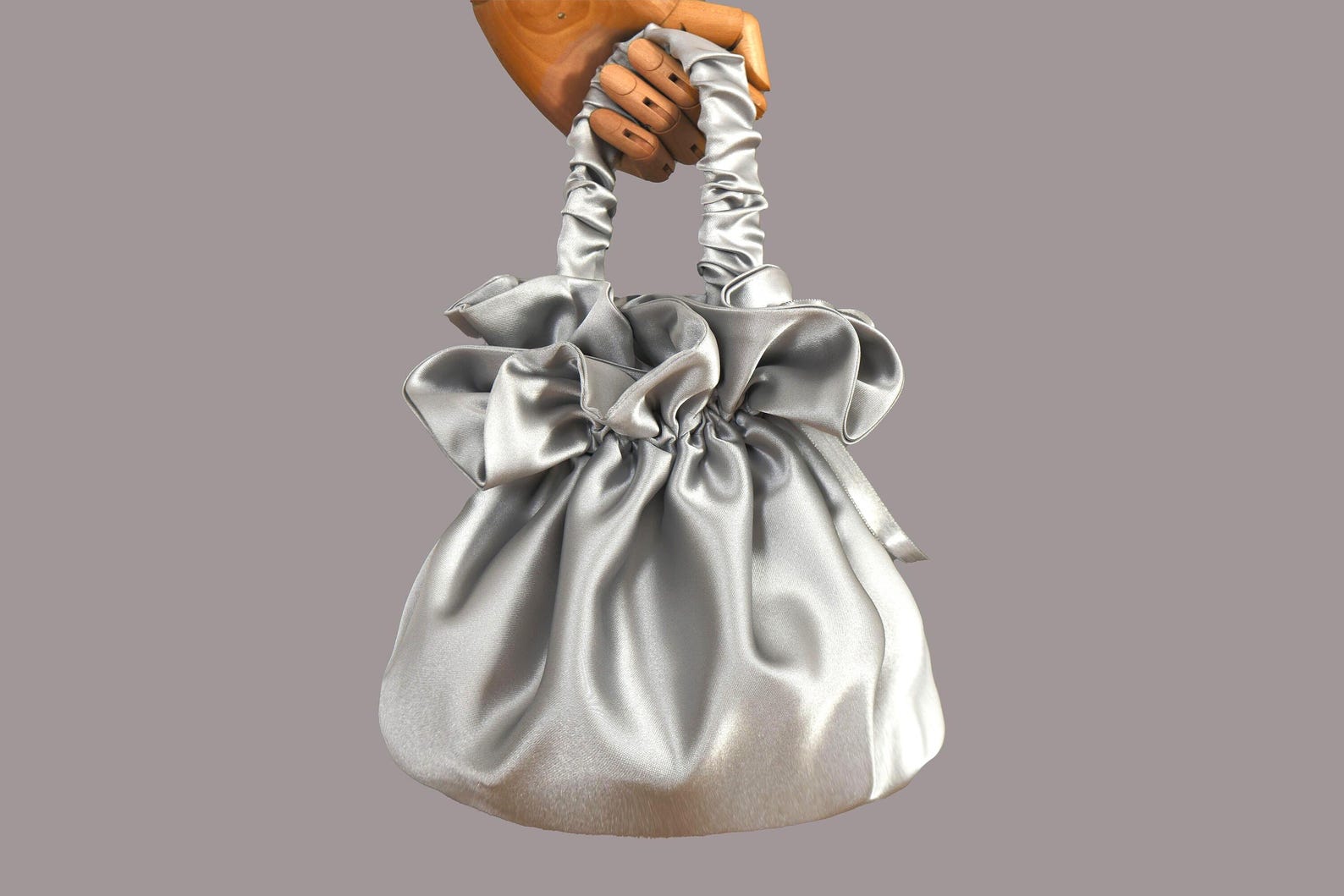 Wedding Satin Purse Money Bag, Special Occasion, Simple Elegant Bag ...