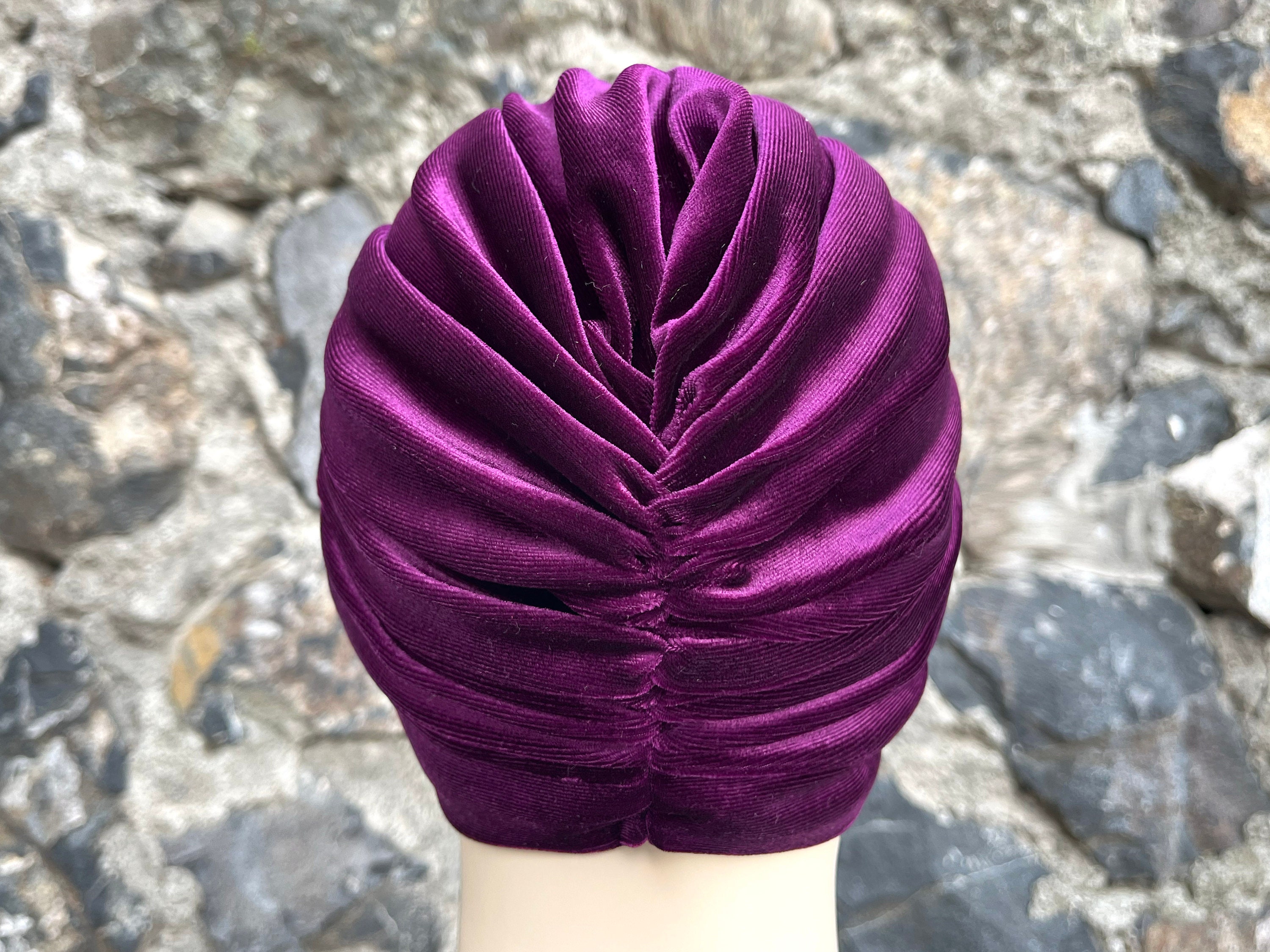 Woman Turban Hat, Woman Hat, Unique Velvet, Bad Days, Emblished ...