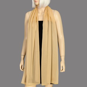 Gold Color Summer Shawl Wrap Bolero Shimmering Chiffon, Wedding Shrug ...