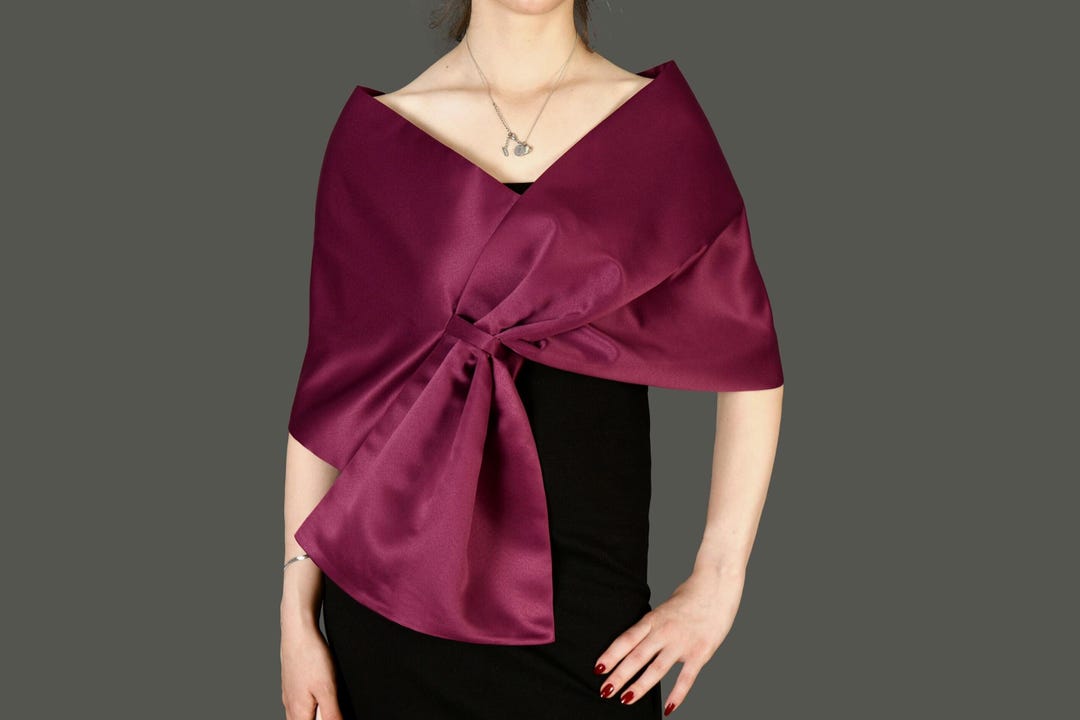 Wedding Evening Shawl Wrap, Wrap Stole, Formal Pull Through, Dress ...